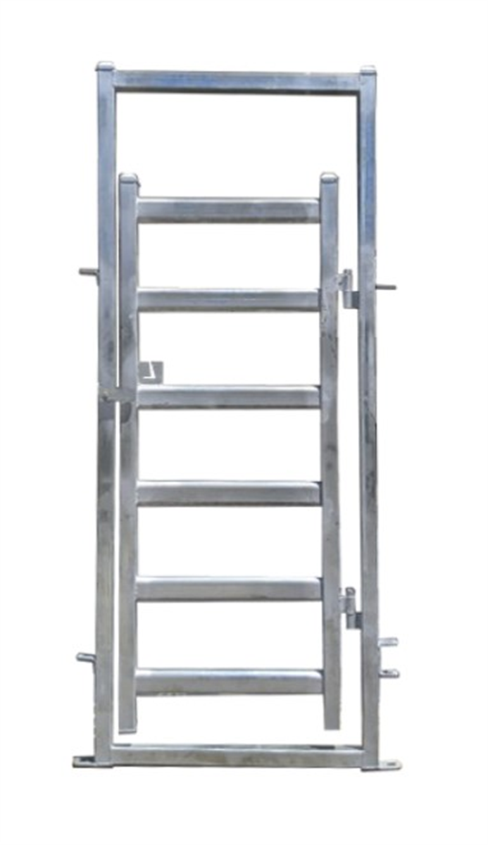 BosAg HD Single Man Gate in 50x50 Frame - 80x40 Oval Rail – Yolla Co-Op