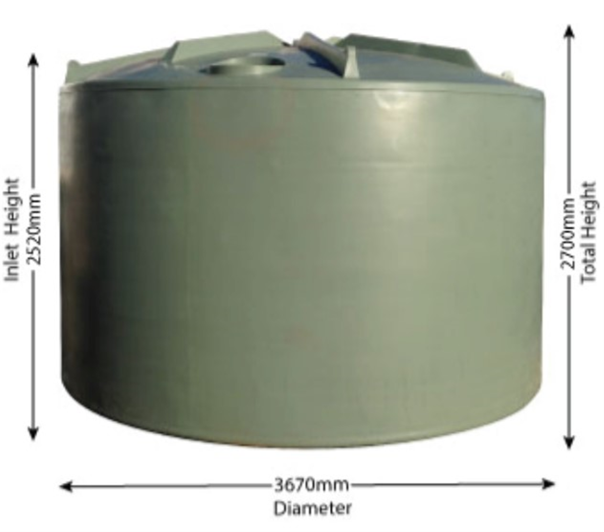 24 000ltr Smooth Poly Water Tank – Yolla Co-Op
