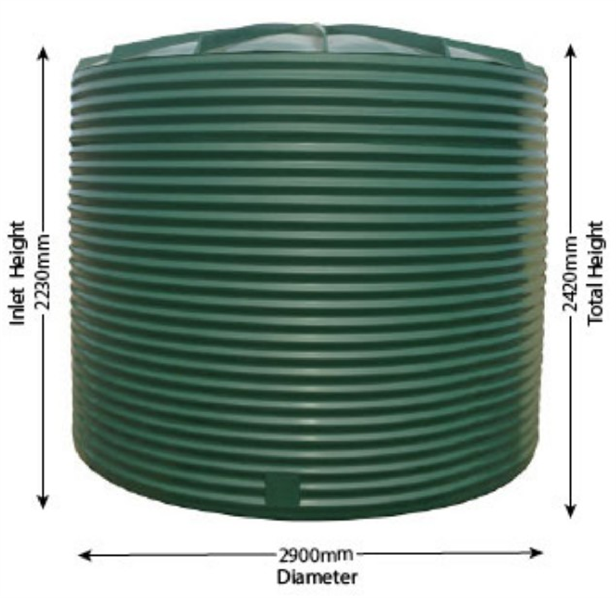 14 100ltr Corrugated Poly Water Tank – Yolla Co-Op