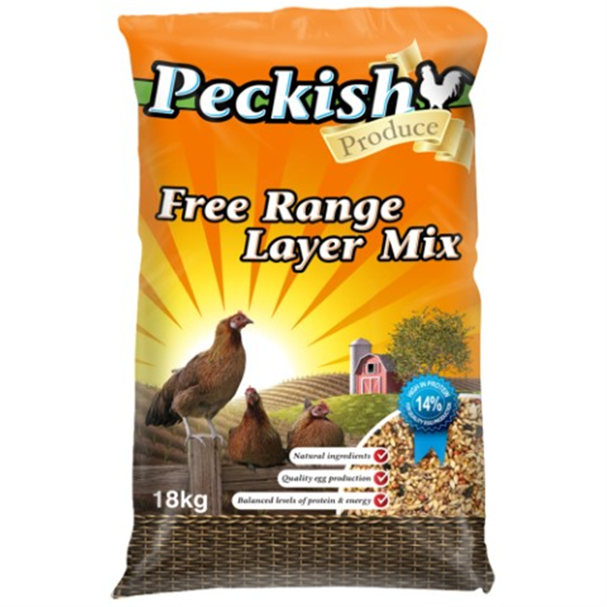 NB Peckish Free Range Layer Mix 18kg – Yolla Co-Op