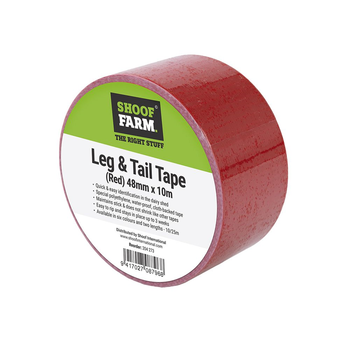 Leg & Tail Tape 48mm x 10m Red – Yolla Co-Op